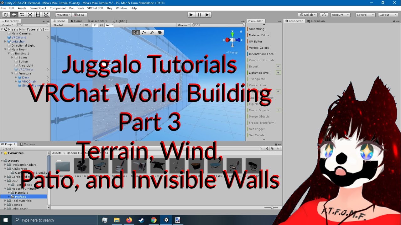 Juggalo Tutorials: VRChat Beginner World Building Part 3 (Terrain, Wind ...