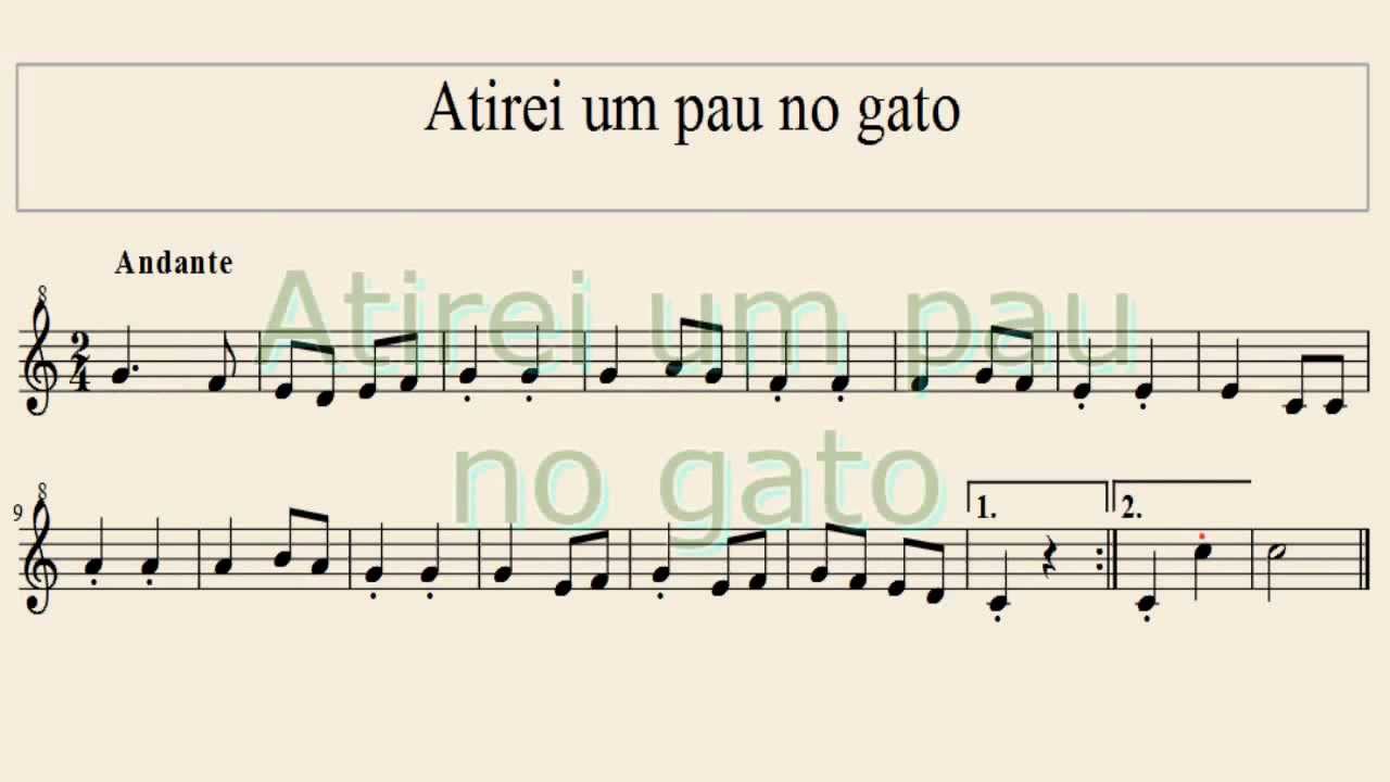 Atirei um pau no gato - Flauteando CASC - YouTube