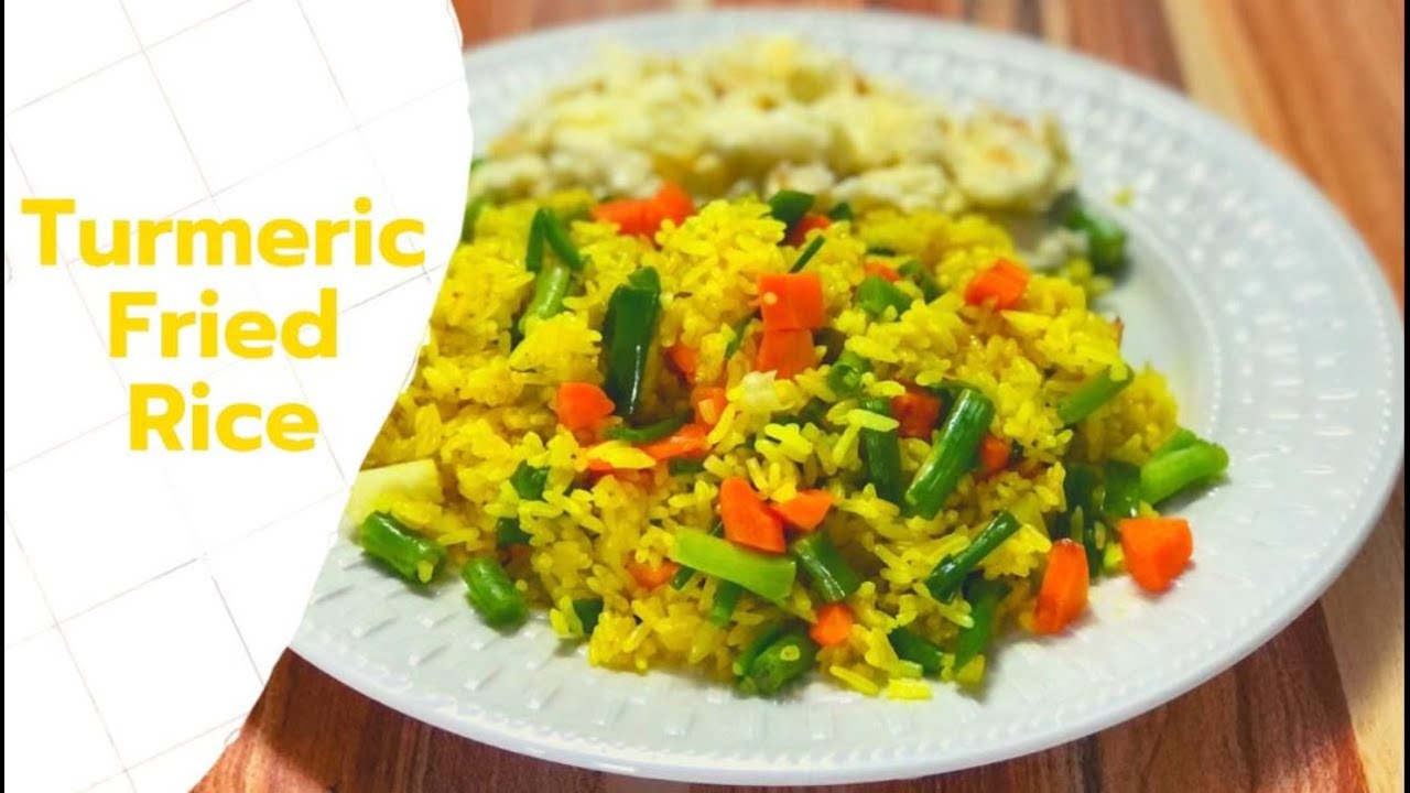HOW TO PREPARE TURMERIC FRIED RICE RECIPE || COOK WITH ME - YouTube