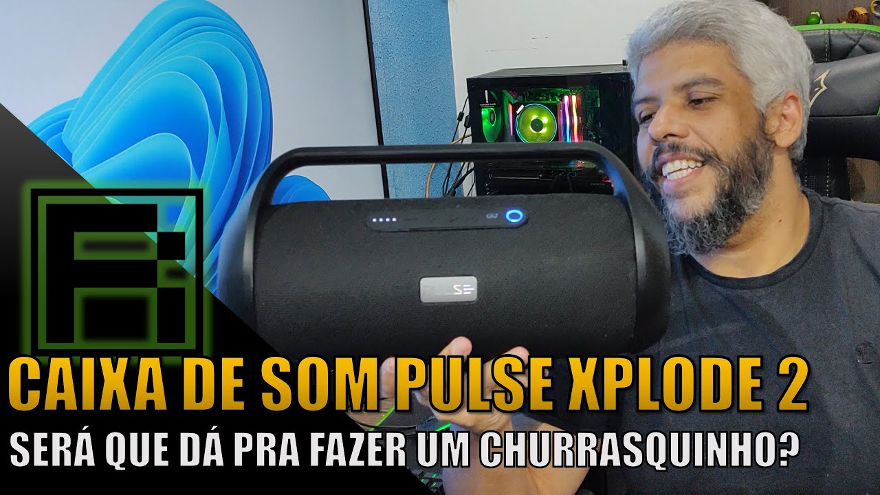 Pulse Xplode 2 - Caixa de som estilo boombox da Pulse/Multilaser ...