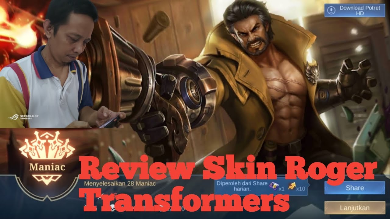 Review Skin Roger Transformers - YouTube