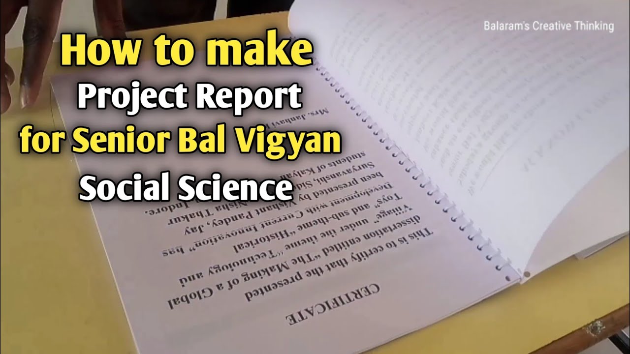 Project Report for Senior Bal Vigyan 2022 Social Science | Project ...