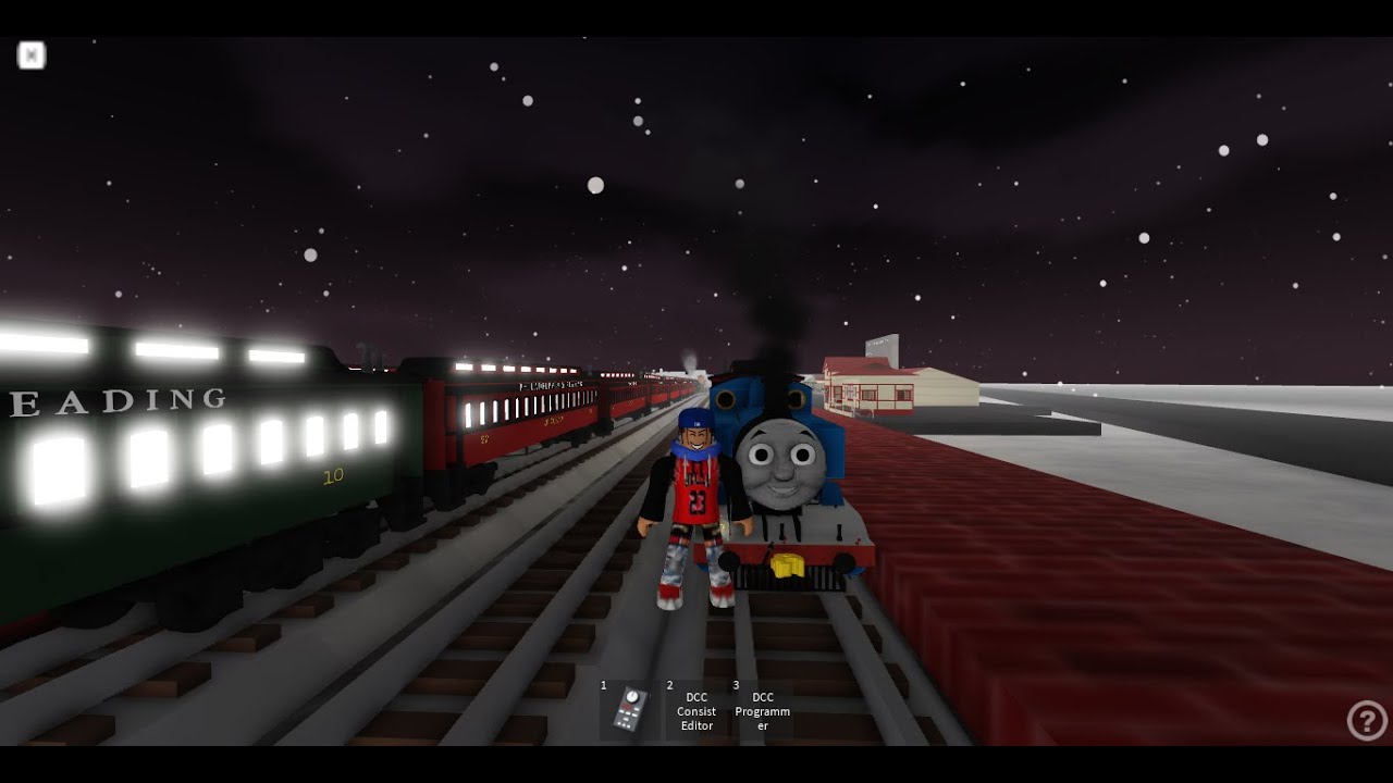 Thomas Departing Strasburg Station (Ro-Scale The Last Spike) - YouTube