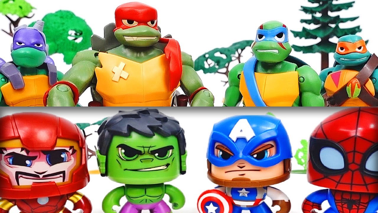 The Avengers Gone Mad~! Ninja Turtles, Wake Them Up #ToyMartTV - YouTube