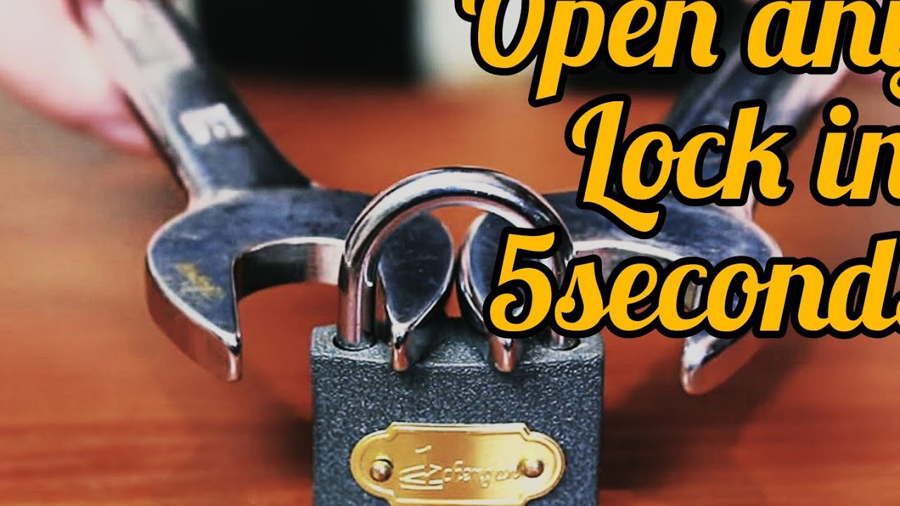Open any lock in 5 Seconds proof - YouTube