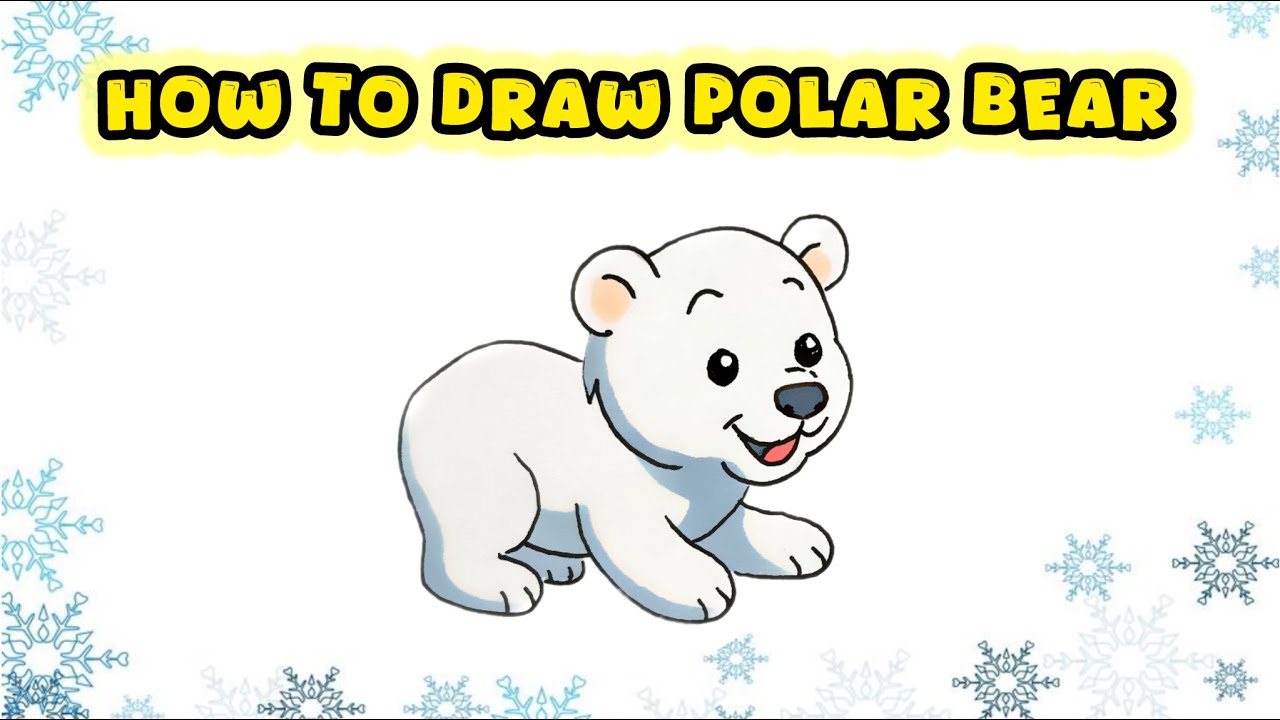 How To Draw A Cute Easy Polar Bear