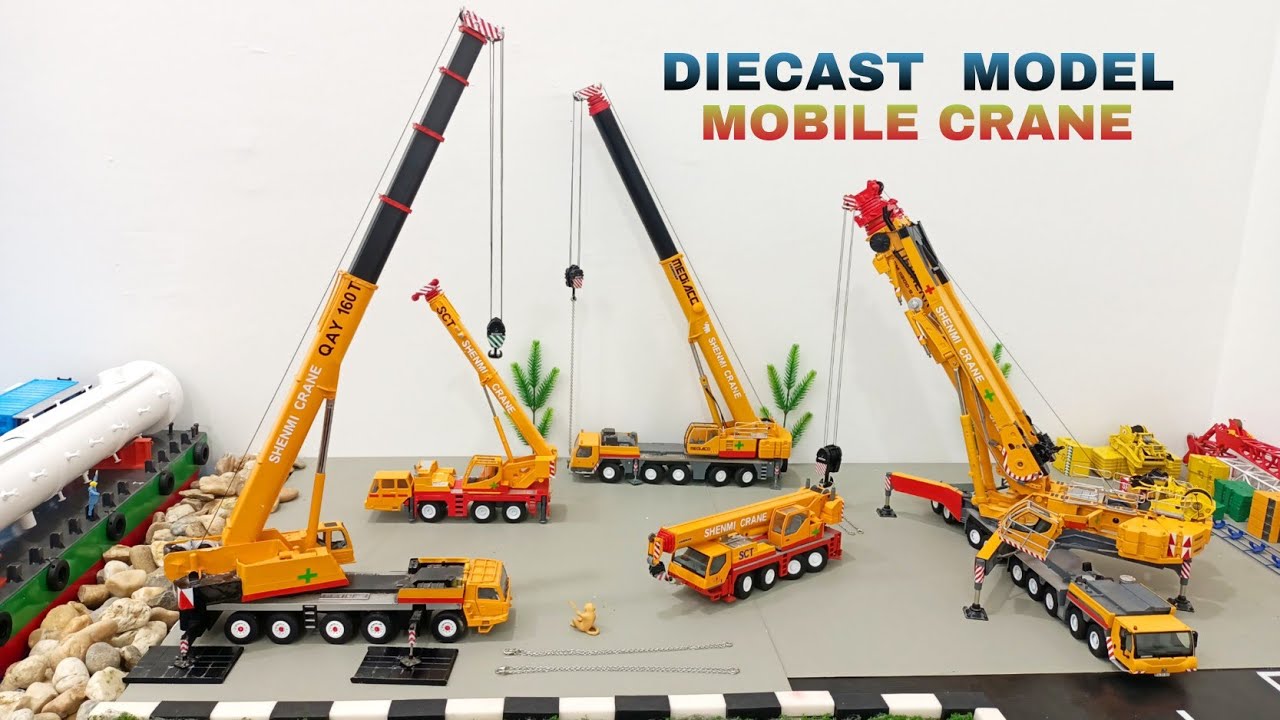 diecast Model Mobile crane - YouTube
