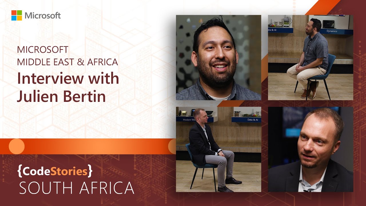 Microsoft Middle East & Africa - Interview with Julien Bertin | CodeStories - YouTube