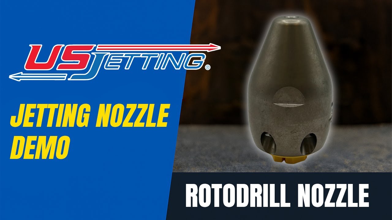 US Jetting Rotodrill Nozzle: Crush Roots, Grease & Tough Blockages ...