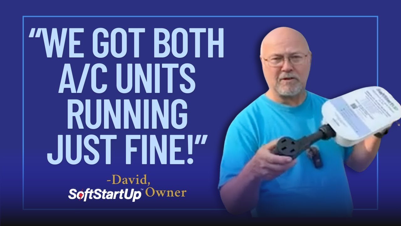 David Tigner Starts 2 A/Cs on 30-Amps with the SoftStartUp - YouTube