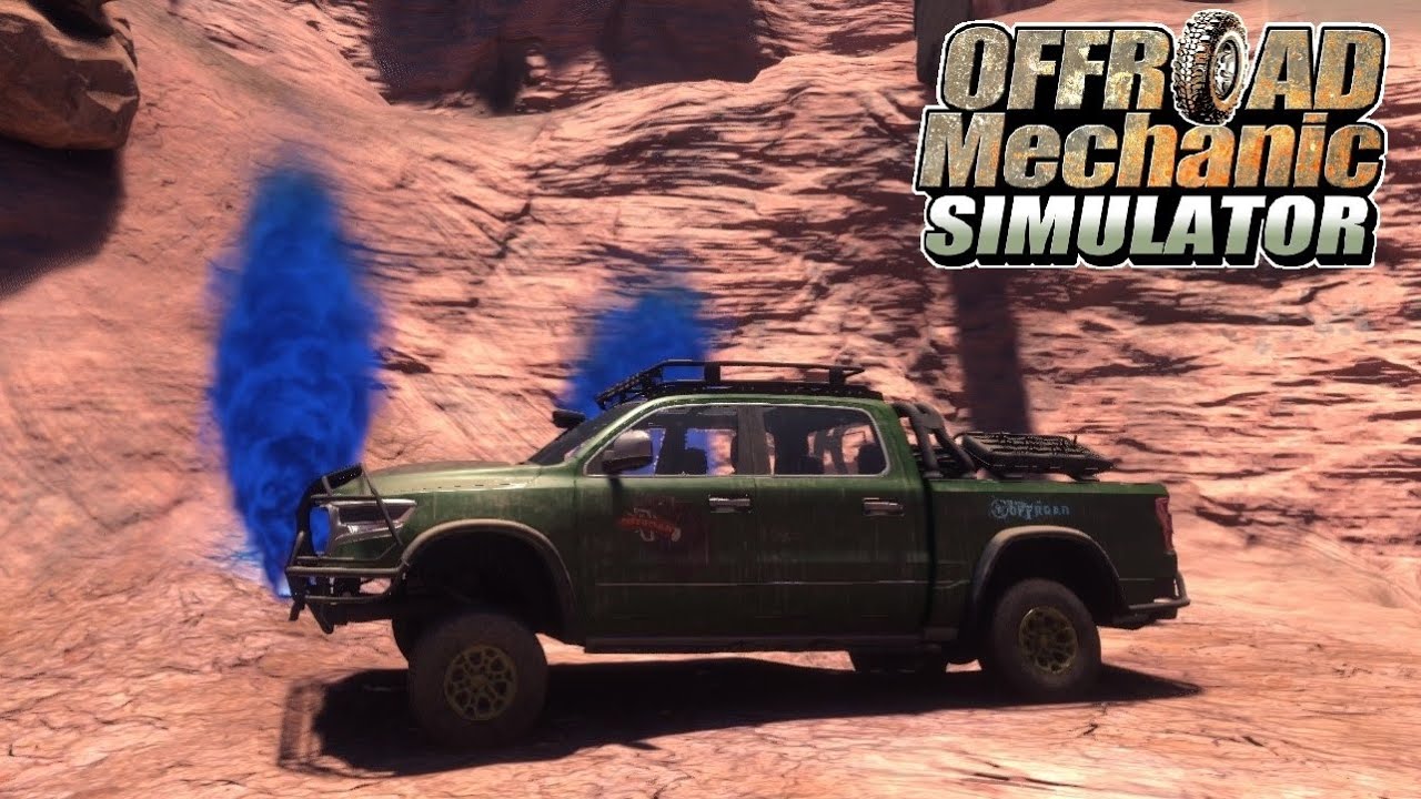 Off-roading In Desert With New Truck ~ Offroad Mechanic Simulator - YouTube