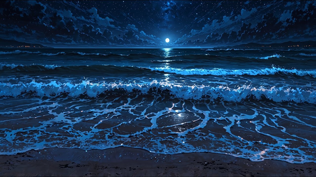 Roar of The Waves to Sleep Instantly | Quiet Ocean Waves with Gentle ...