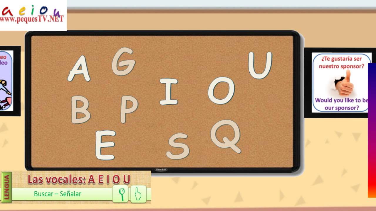 010-015-040 / Vocales / Letras AEIOU / Buscar N1 / www.pequestTV.NET ...