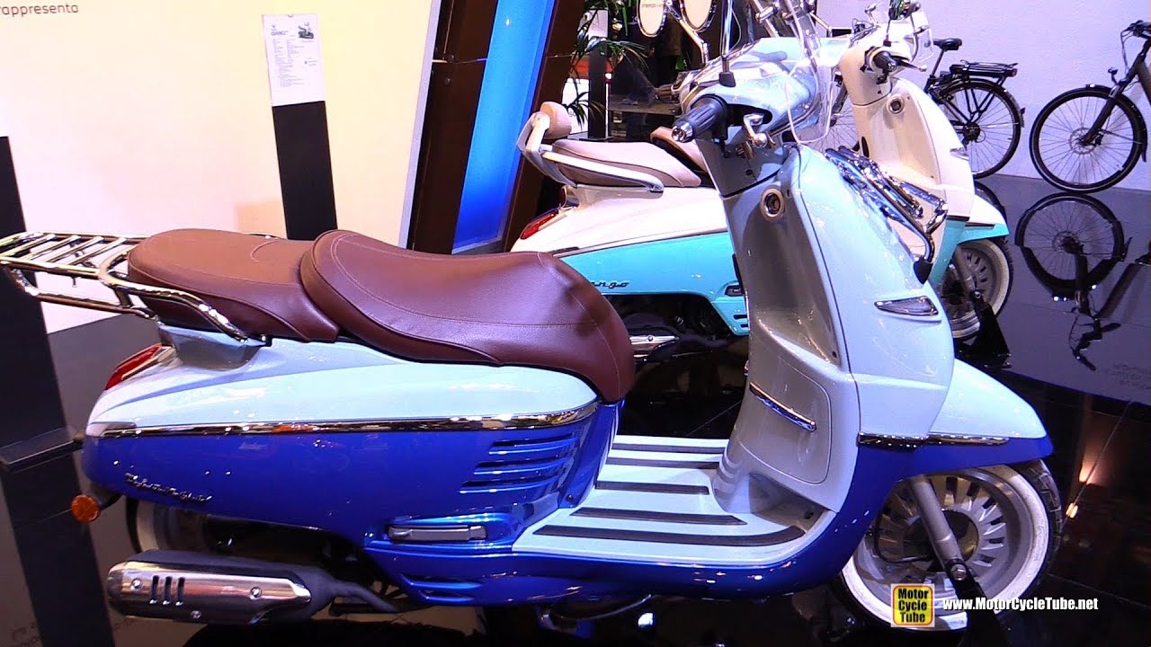 2017 Peugeot Django 125 Scooter - Walkaround - 2016 EICMA Milan - YouTube