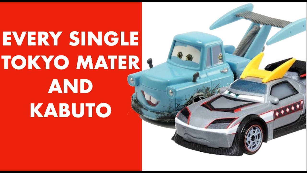 Every Single Disney Cars Tokyo Mater and Kabuto Diecast - YouTube