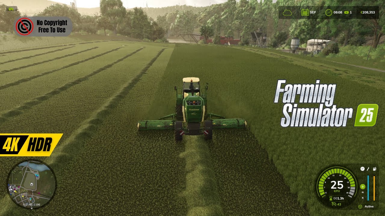 [4K] Farm Simulator 2025 Gameplay – No Copyright, Free to Use! - YouTube