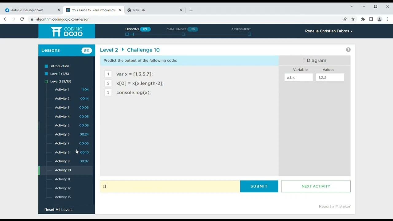 Algorithm Coding dojo Level 2 - YouTube