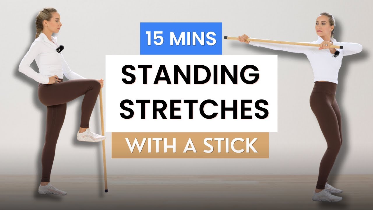15-Min Full Body Mobility Exercises With a Stick - YouTube