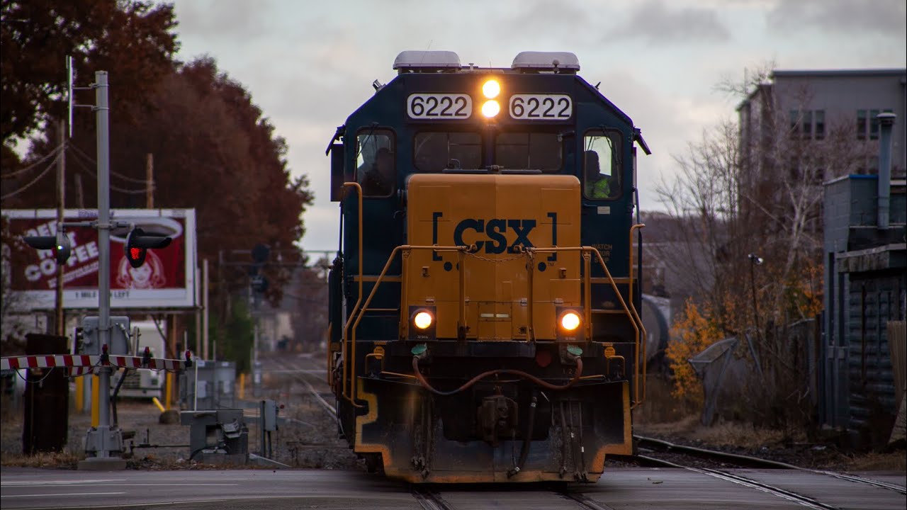 MBTA and CSX action in Framingham MA | CSX SD40E3, B725 and more! - YouTube