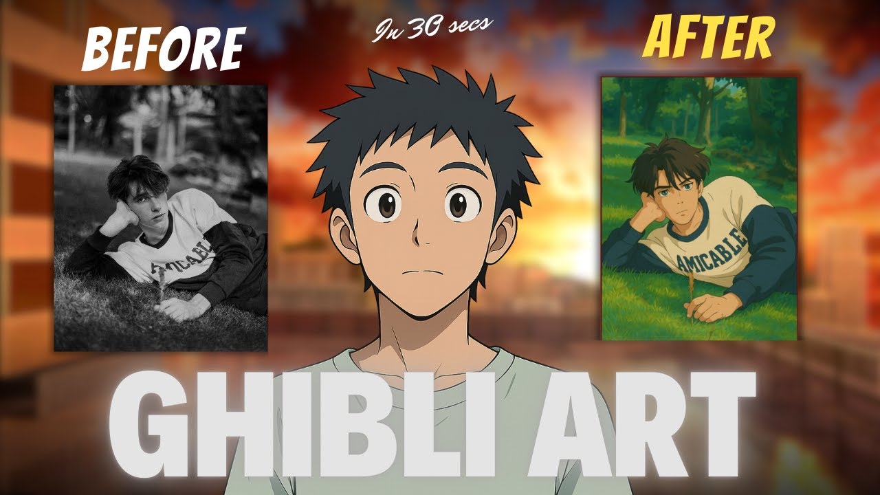 How to make Ghibli art for free in 30 secs!!! - YouTube