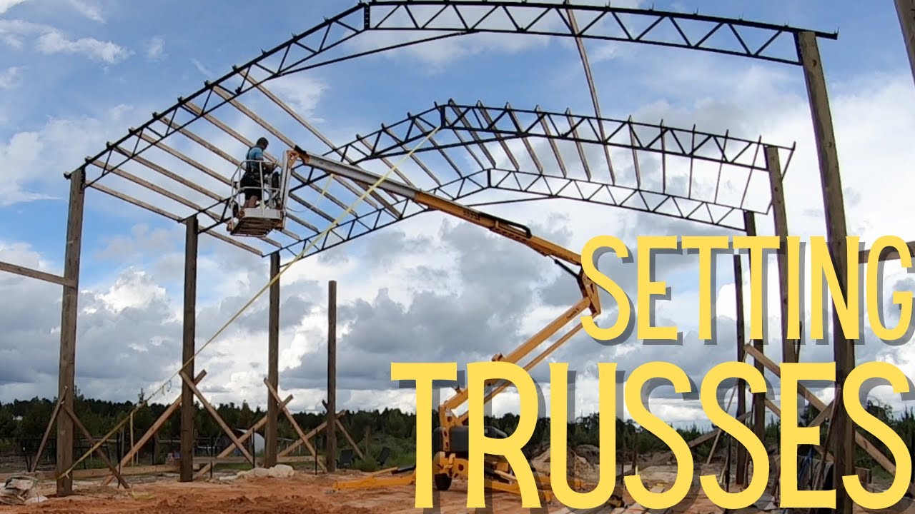Introducing Our New Kunekune Piglet and Setting Trusses for our Pole ...