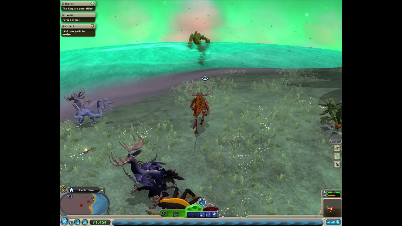 Spore Creature Stage (hard mode) - Sea monster is evolving?! - YouTube