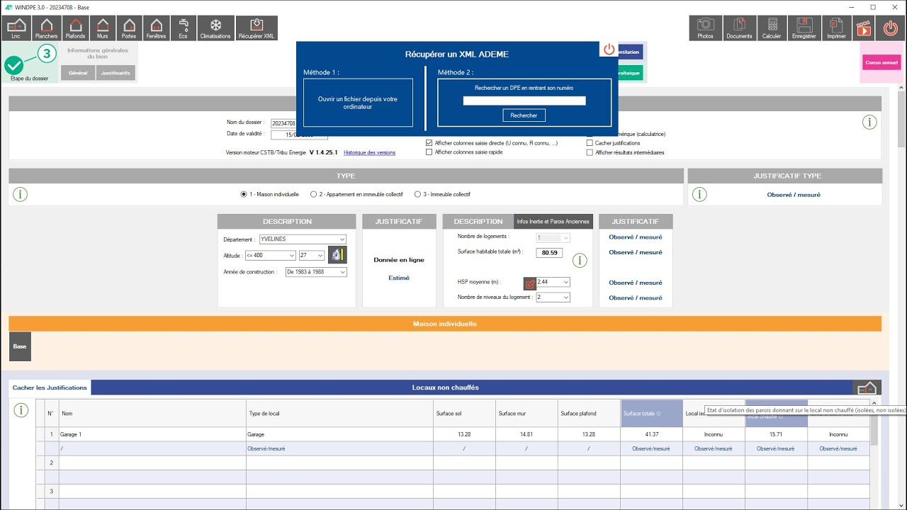[OBBC - WinDpeV3] Récupérer fichier Xml d'un DPE méthode 3cl - YouTube