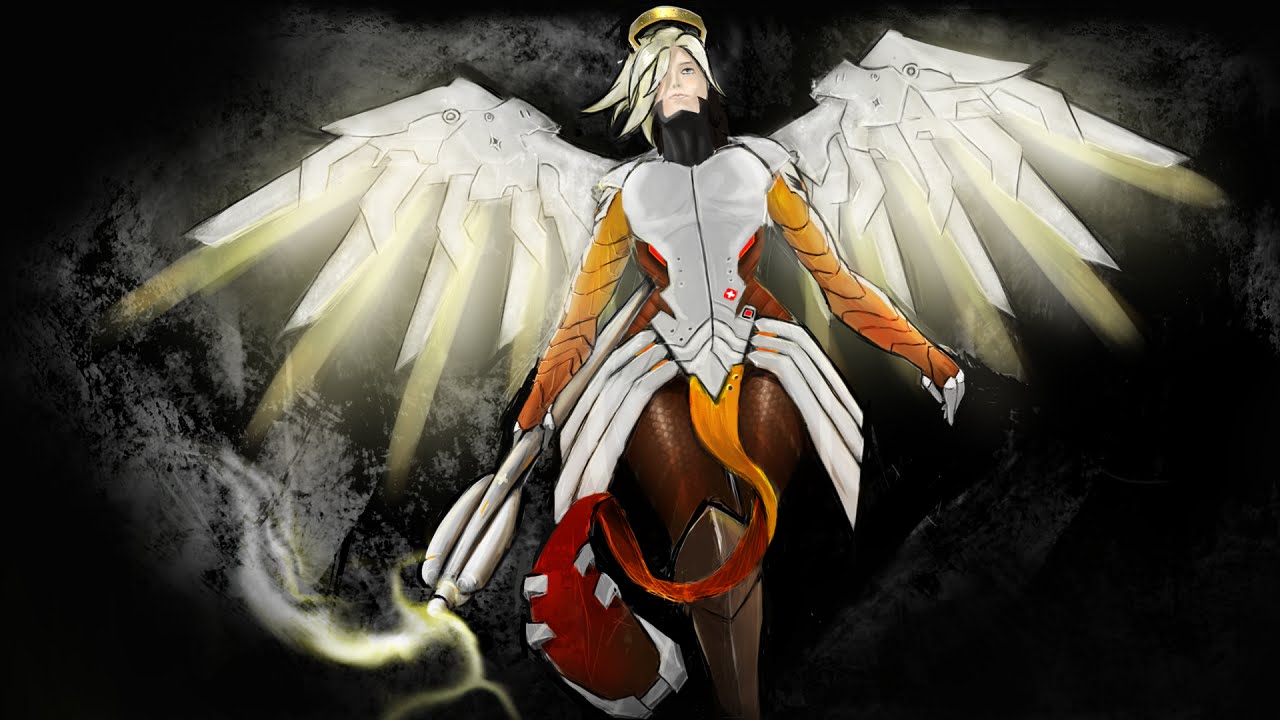 Mercy from Overwatch TIMELAPSE #17 - YouTube