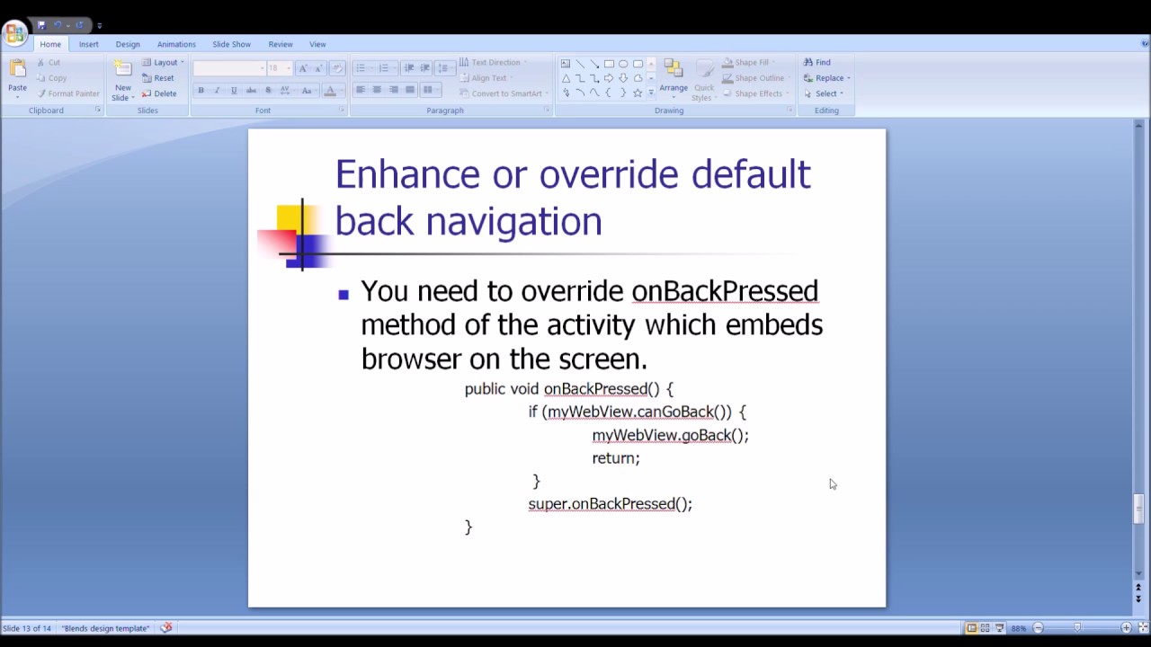 Android Back Button Default Behavior and Customization - YouTube