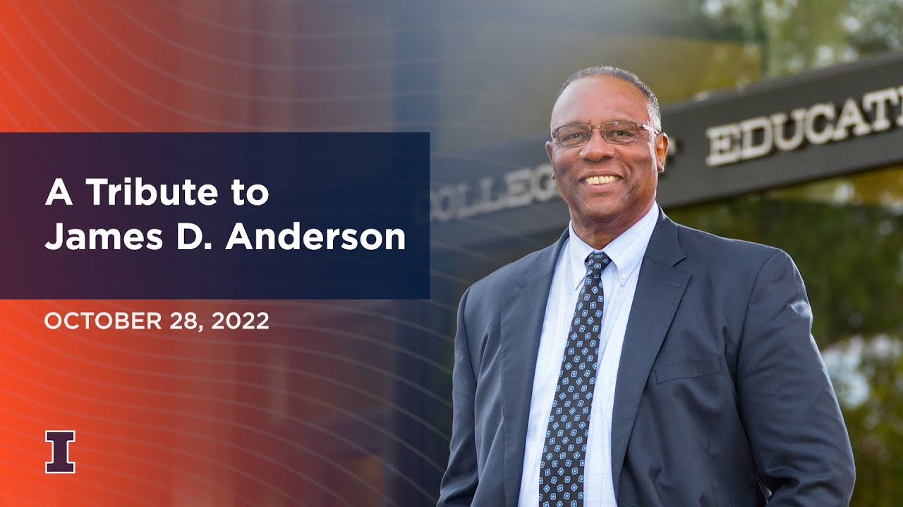 Tributes and Congratulations to James D. Anderson - YouTube