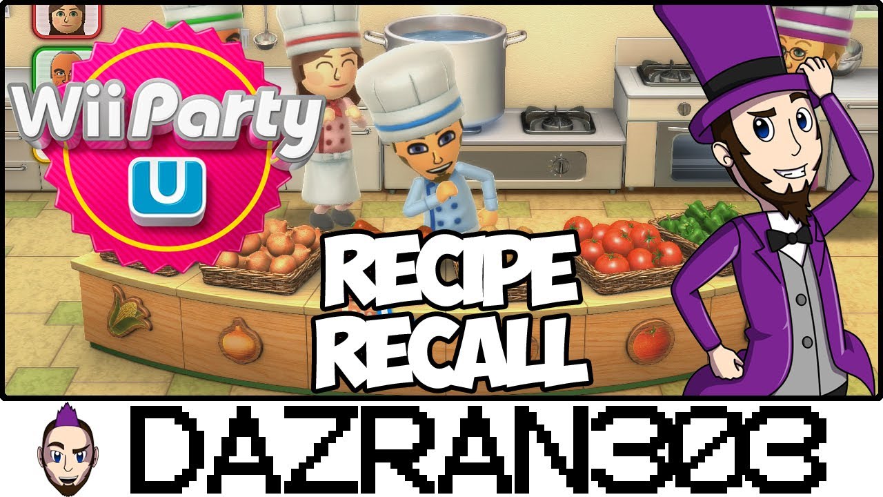 Wii PARTY U | Recipe Recall Minigame | Gameplay/Commentary Dazran303 ...