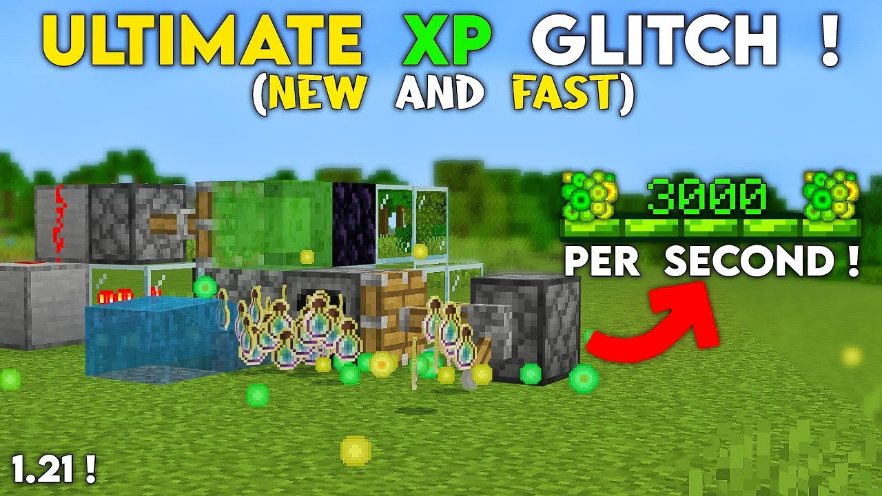 NEW XP GLITCH !! (3000 XP in 1 Second) Minecraft Bedrock 1.21 - YouTube
