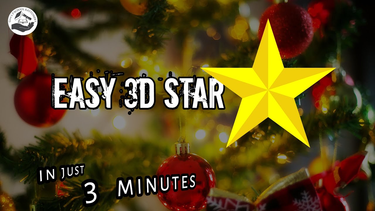 3D Star എളുപ്പത്തിൽ നിർമ്മിക്കാം | Easy Origami 3D Star - YouTube