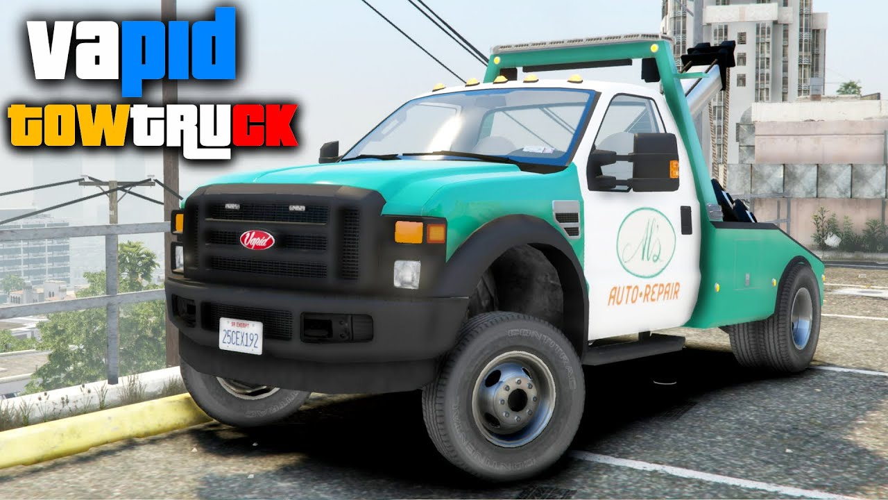 Vapid Towtruck - GTA 5 Lore Friendly Car Mod + Download Link! - YouTube
