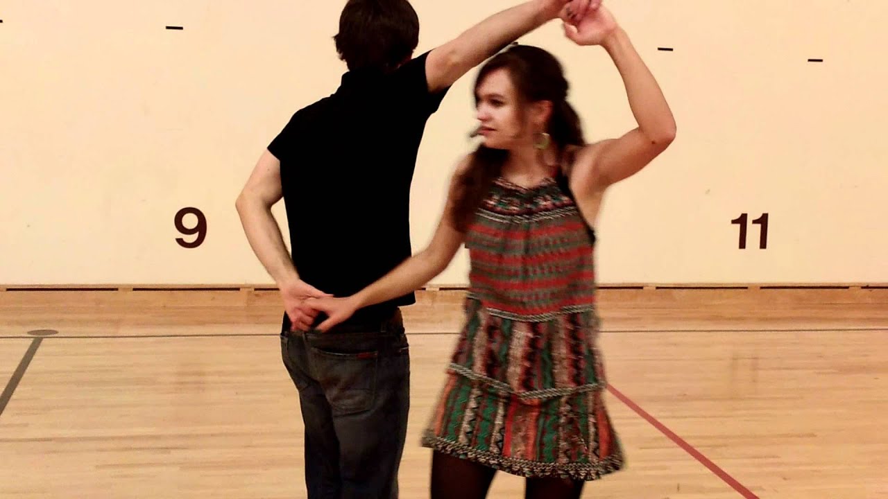 East Coast Swing- Pretzel into turning around each other -2 23 12.MOV ...