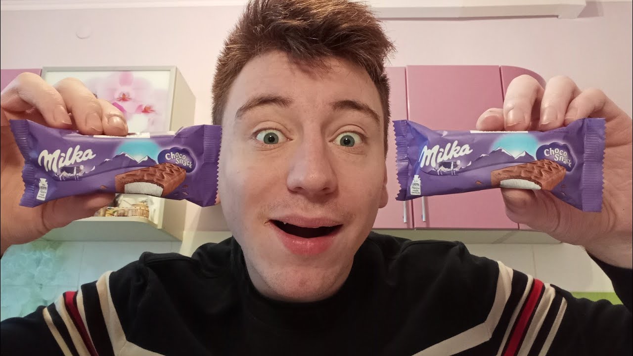 Дружній The Denis Перший Раз Реагує На Milka Choco Snack - YouTube