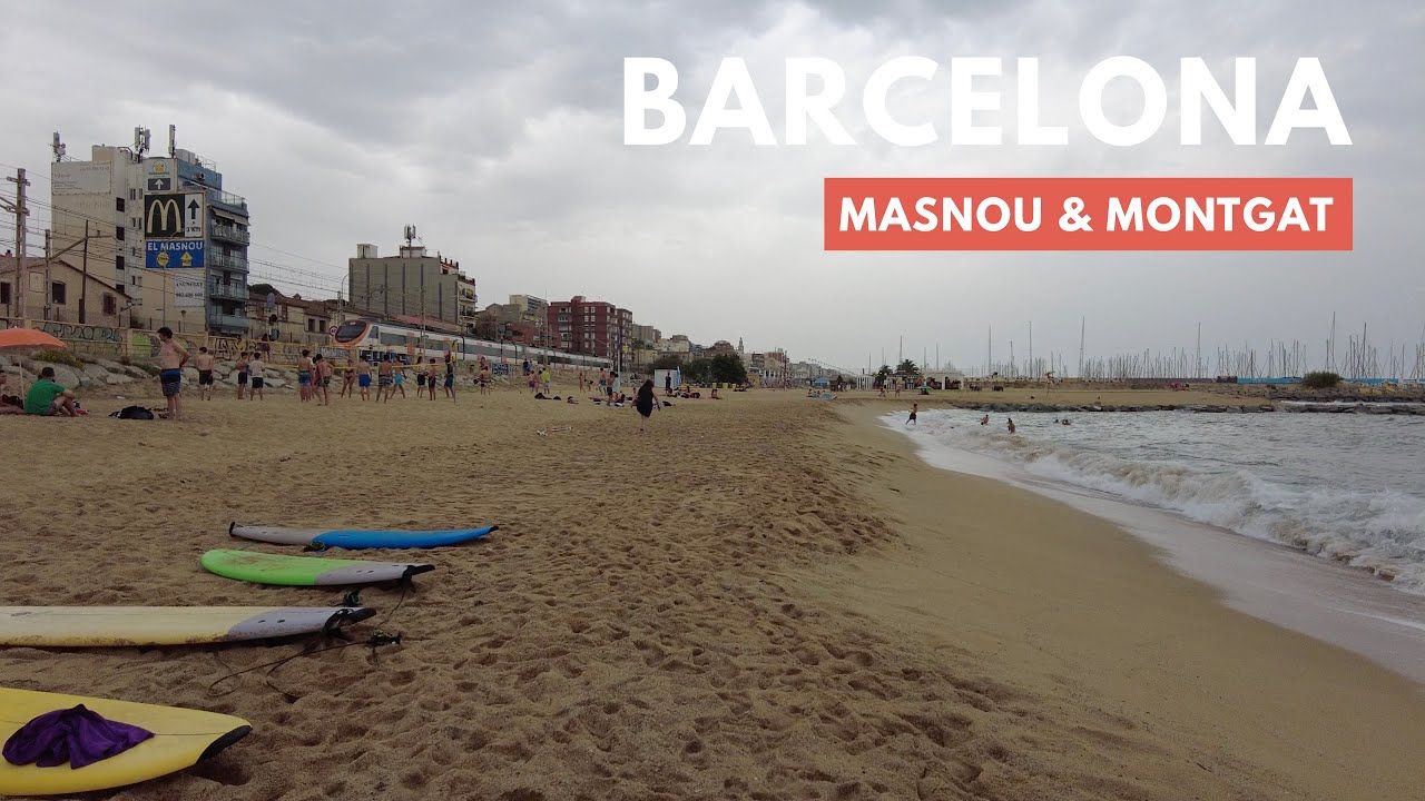 Barcelona Beach Walk 2023 - Masnou & Montgat / SPAIN - YouTube