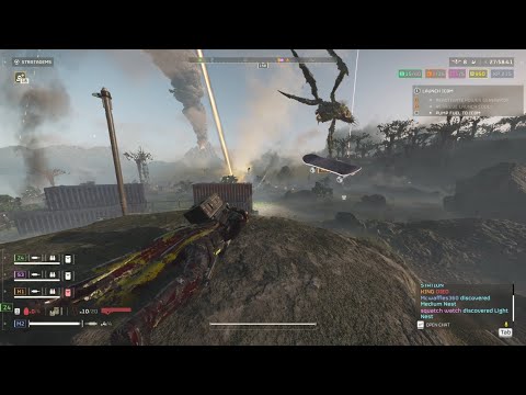 Helldivers 2 Bile Titan Does A Christ Air Backflip - YouTube