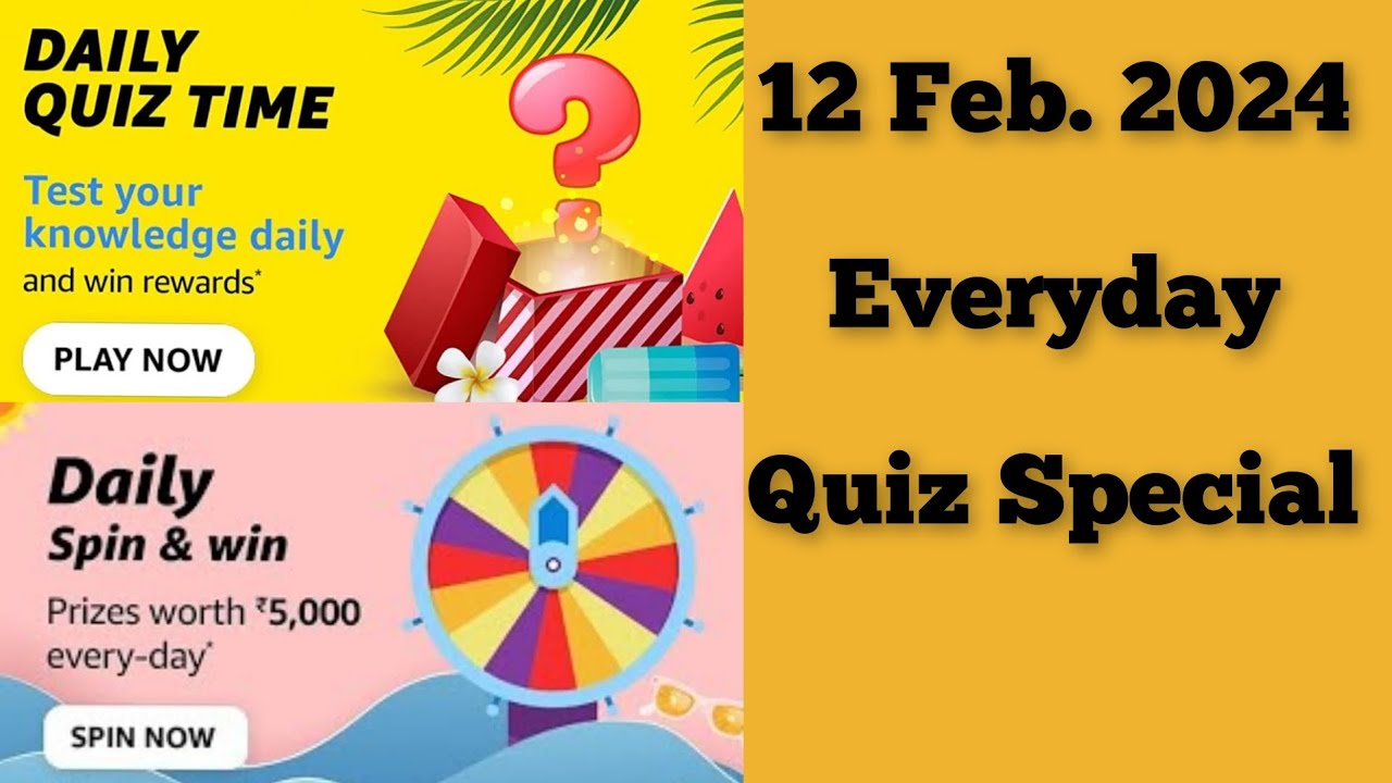 Amazon Daily Quiz Time Answers Today | Amazon Quiz Today | Amazon Quiz ...
