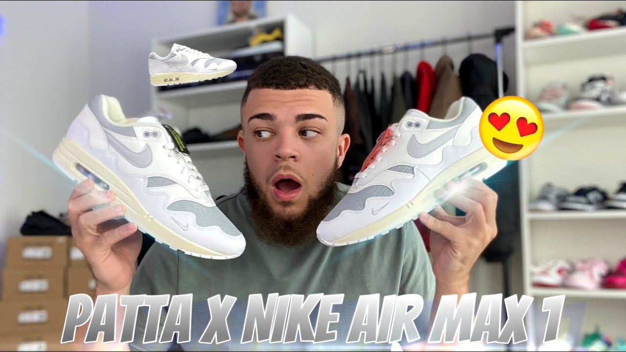 PATTA X NIKE AIR MAX 1 WAVES WHITE! BEST NIKE COLLAB OF THE YEAR ...