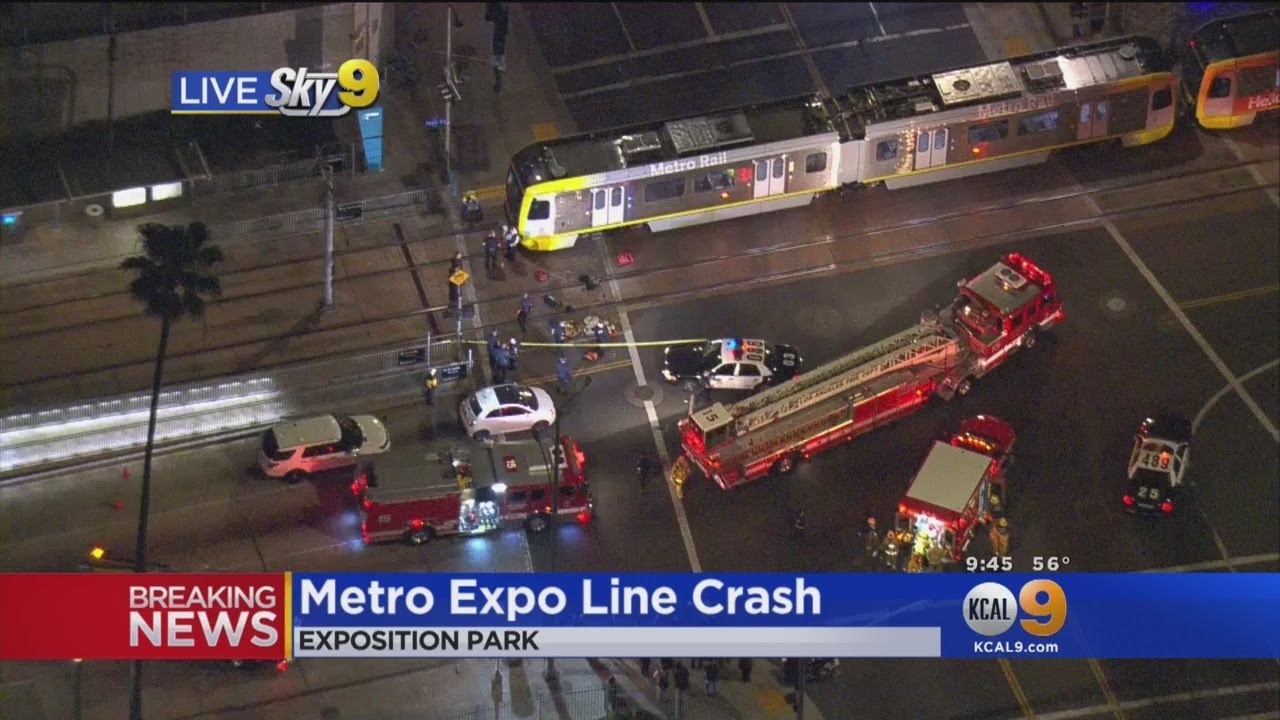 2 Hurt In Metro Expo Line Crash - YouTube