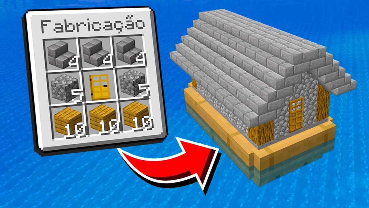 Como fazer a CASA EM UM BARCO no MINECRAFT - YouTube