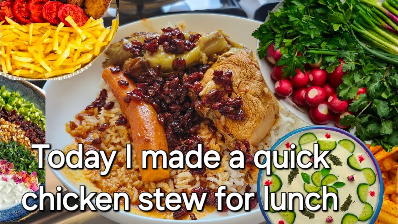 Today I made a quick chicken stew for lunchIt was very delicious - YouTube
