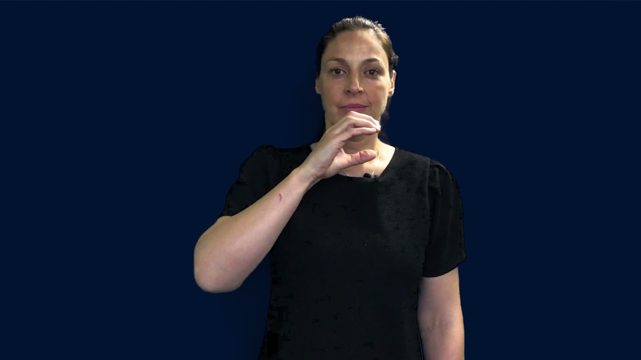 Key word sign for drink - YouTube