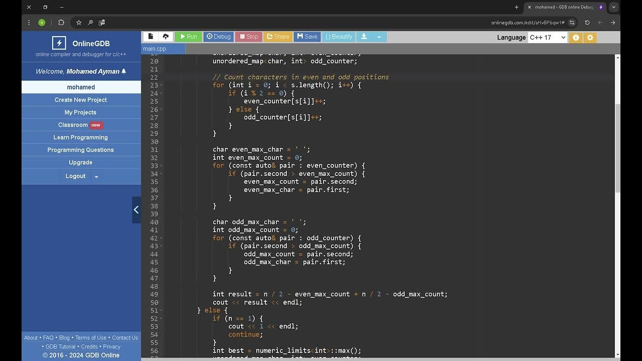 Codeforces Round 970 (Div. 3) solution E. Alternating String - YouTube