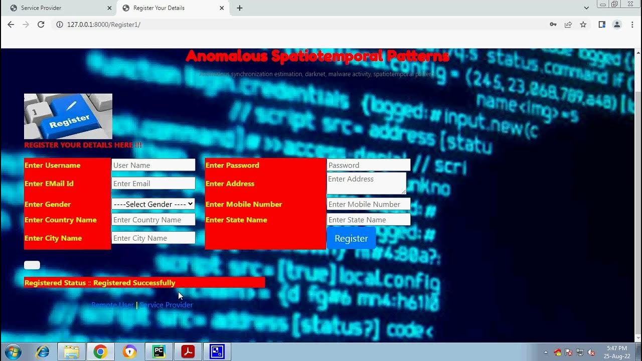 Dark TRACER Early Detection Framework for Malware Activity Based on Anomalous Spatiotemporal ...