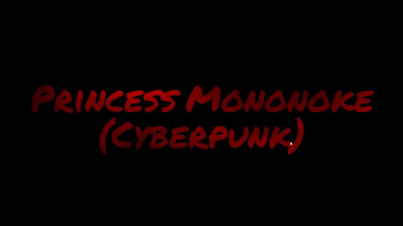 Princess Mononoke (Cyberpunk) Development Process - YouTube