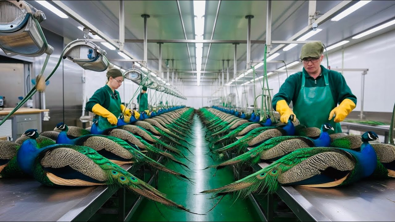 PEACOCK Farming technique || How china raise profit from most stunning ...