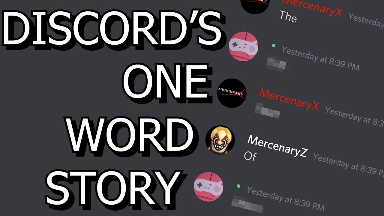 Discord Tries to Tells a Story One Word at a Time - YouTube