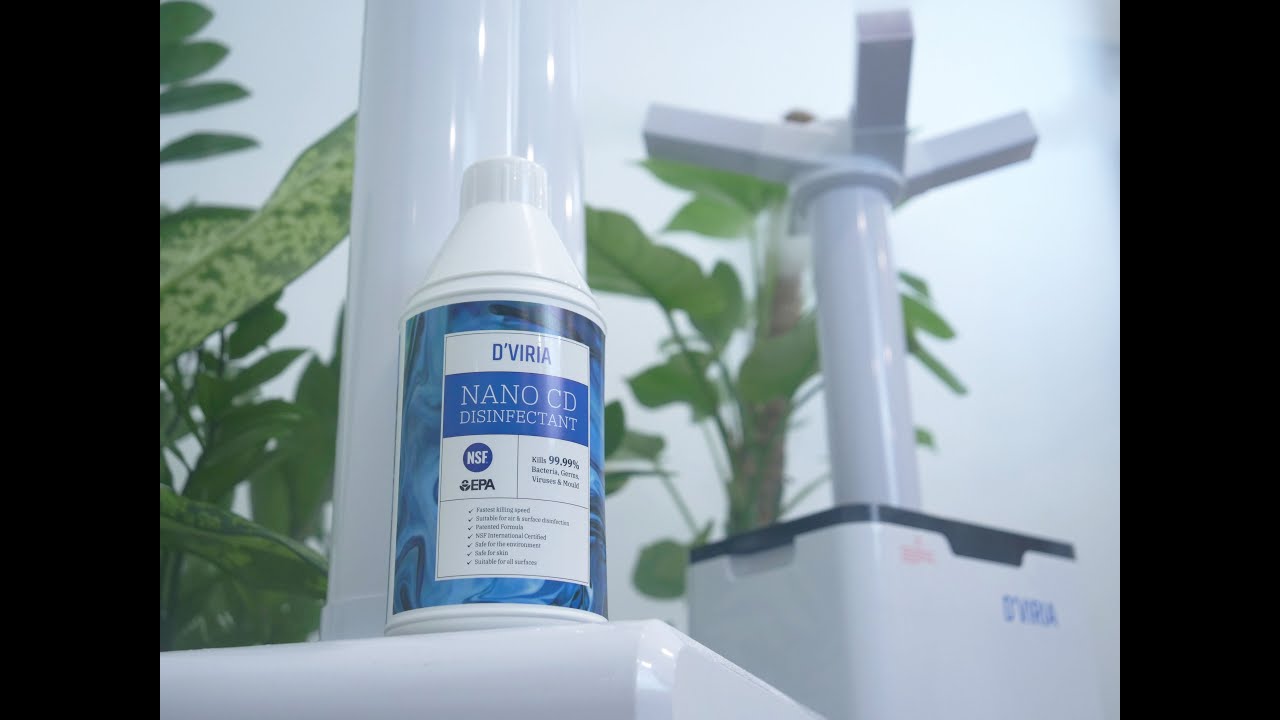 D'VIRIA Nano CD Disinfectant Introduction - YouTube